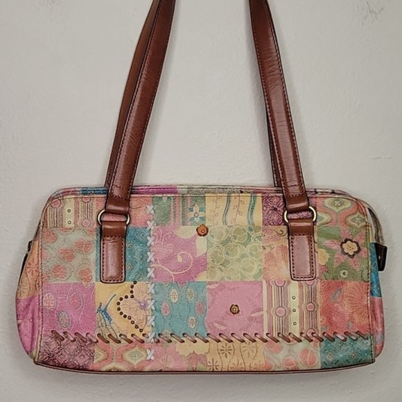 Fossil | Bags | Fossil Patchwork Shoulder Bag | Poshmark